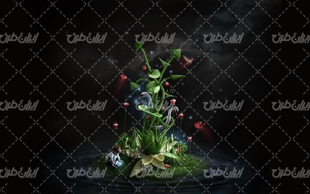 تصویر با کیفیت بک گراند انتزاعی همراه با تصویر زمینه و بک گراند ایران طرح