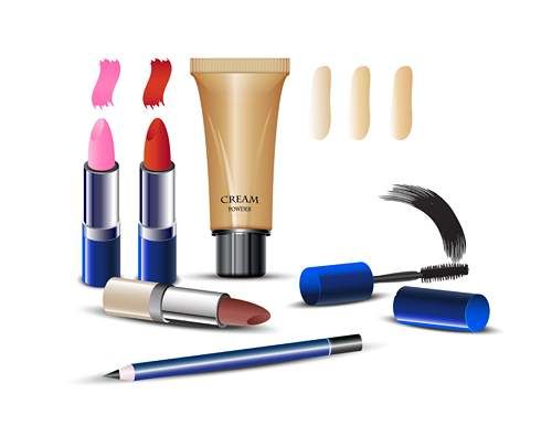 وکتور لوازم آرایش وکتور رژلب - ایران طرح