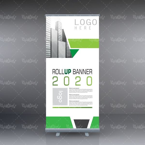 وکتور طرح بنر استندی خام - ایران طرح